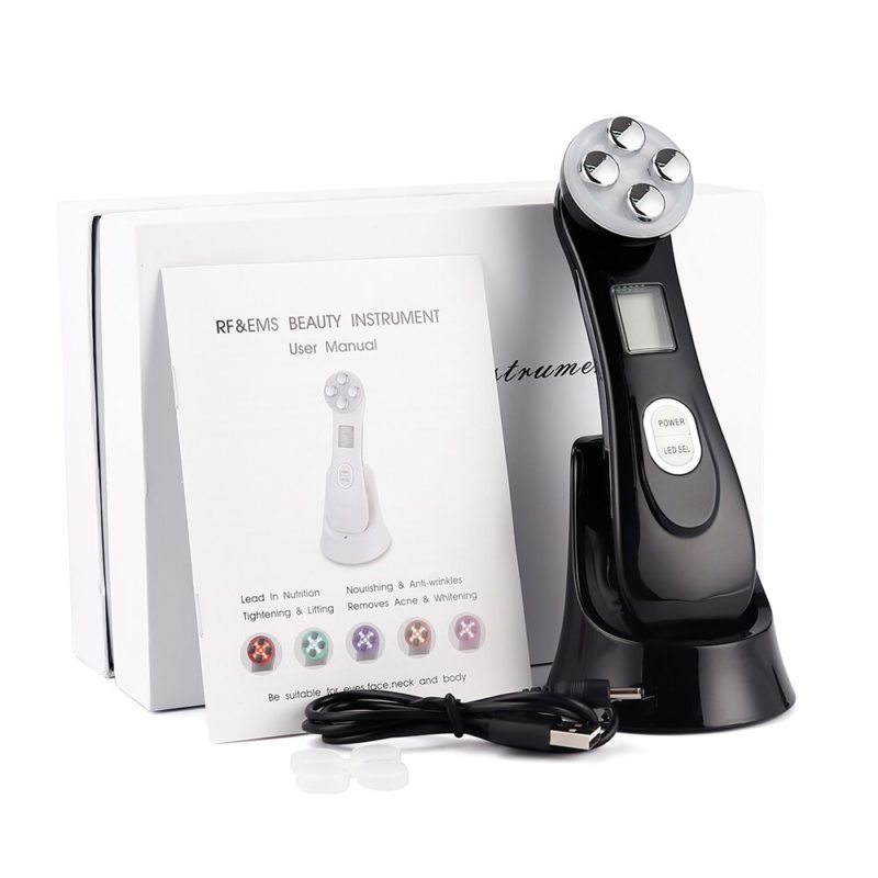 5-In-1 LED Rejuvenation Face Massager Wand - Lifting, Tightening ...