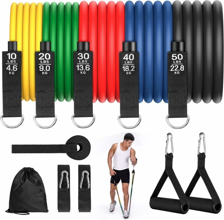 Resistance Bands Set 11 Piece Full Body Set For Home Workout ...