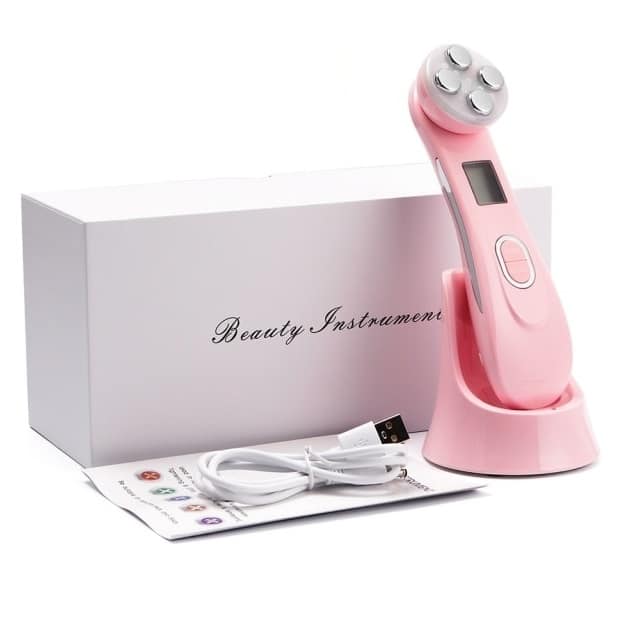 5-In-1 LED Rejuvenation Face Massager Wand - Lifting, Tightening ...